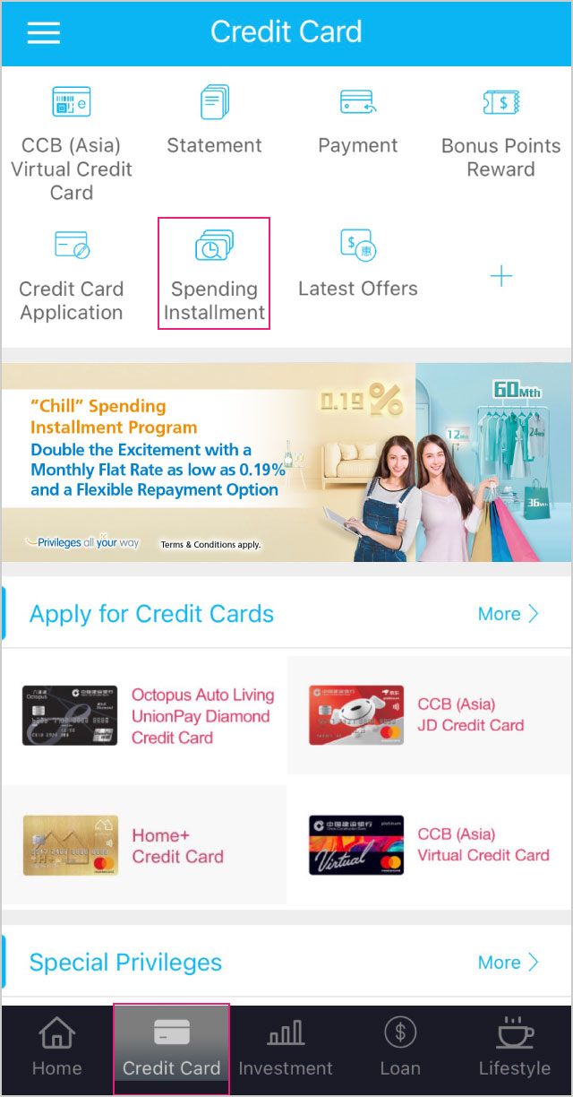 CCB (Asia) Credit Card Installment Loan Program | Credit Cards - China ...
